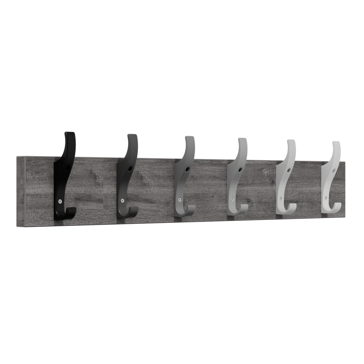 Grey Oak Coat Rails with Unbreakable Hooks – Toughook UK